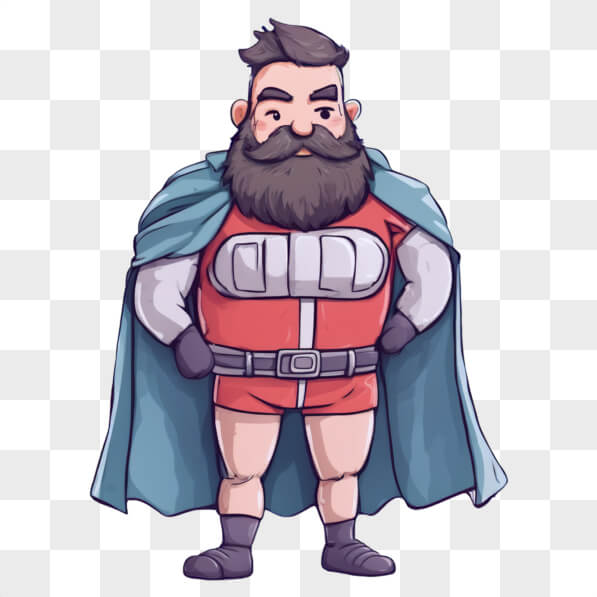 Descarga Personaje de superhéroe de dibujos animados con barba Cartoons ...