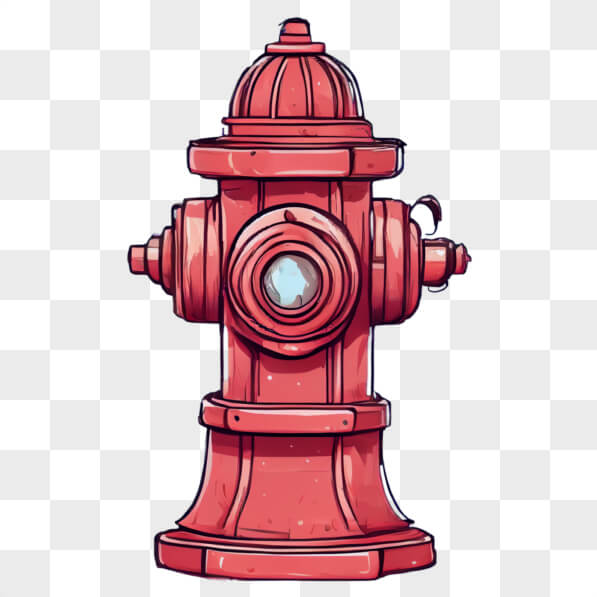 Download Cartoon style red fire hydrant on black background Cartoons ...