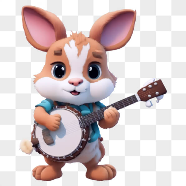 Download Cute Animated Rabbit Playing Banjo Cartoons Online - Creative ...