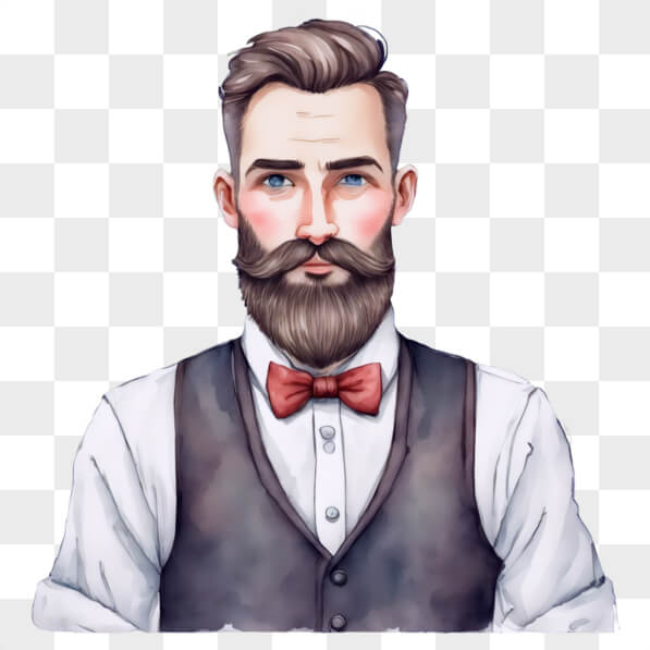 Download Stylized Illustration of a Well-Dressed Man Cartoons Online ...