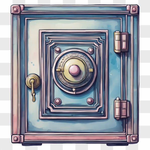 Download Vintage Safe with Colorful Design Cartoons Online - Creative ...