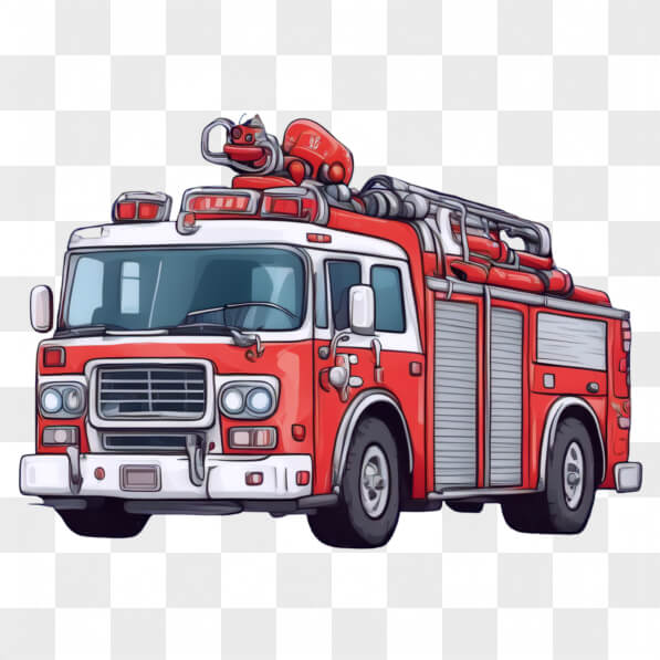 Download Cartoon Fire Truck Cartoons Online - Creative Fabrica