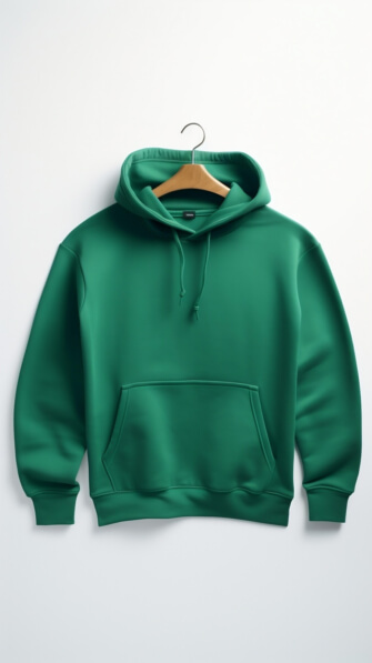 Descarga Sudadera verde en percha Mockups En Línea - Creative Fabrica