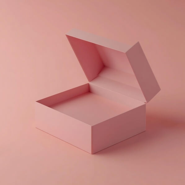 Descarga Abrir caja rosa sobre fondo rosa Mockups En Línea - Creative ...