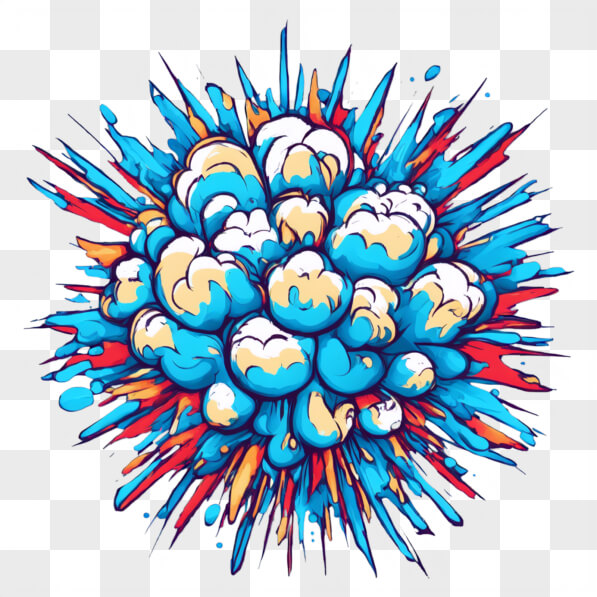 Download Abstract Explosion of Color Cartoons Online - Creative Fabrica