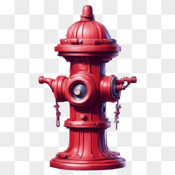 Download Bright Red Fire Hydrant Cartoons Online - Creative Fabrica