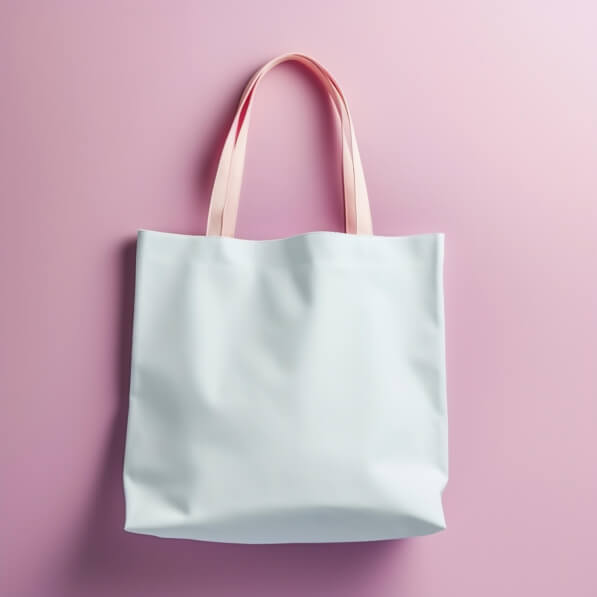 Download Minimalist Tote Bag on Pink Background Mockups Online ...