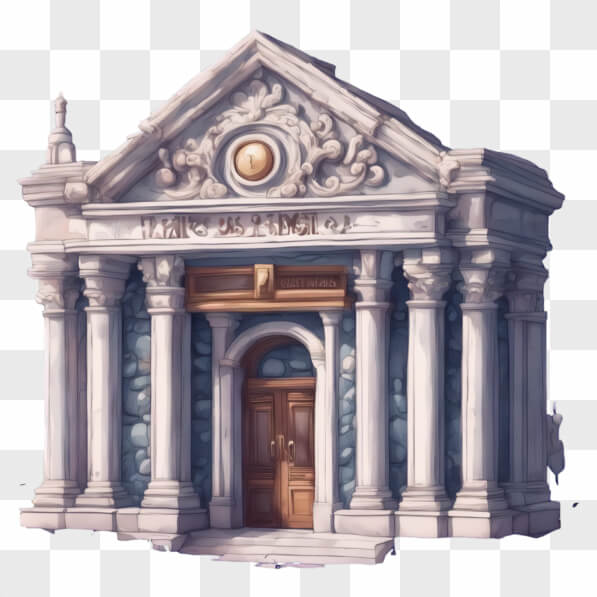 Download Ornate Classical Building Entrance Cartoons Online - Creative ...