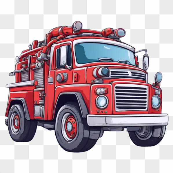 Download Cartoon Fire Truck Cartoons Online - Creative Fabrica