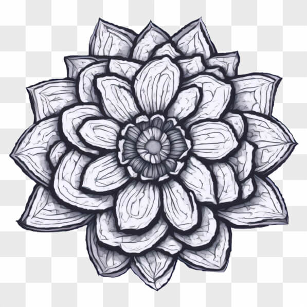 Download Intricate White Flower Illustration Cartoons Online - Creative ...