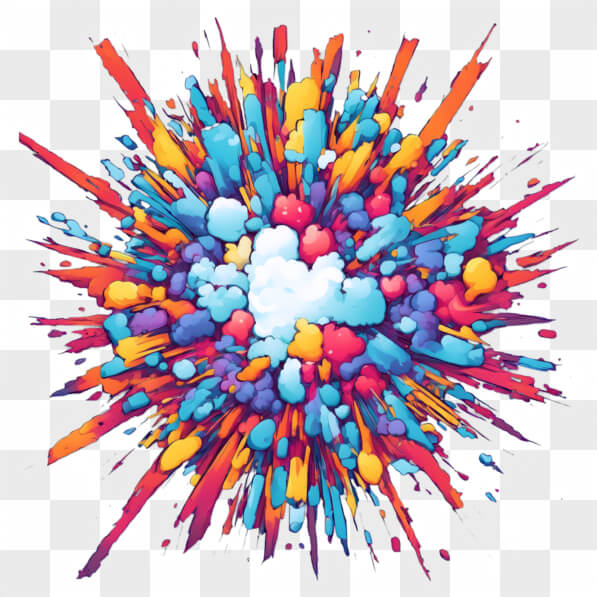 Download Colorful Explosion Abstract Art Cartoons Online - Creative Fabrica