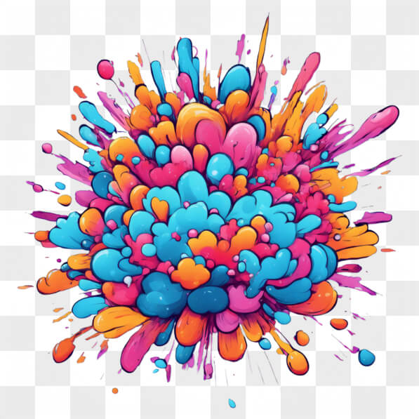 Download Colorful Abstract Burst Cartoons Online - Creative Fabrica