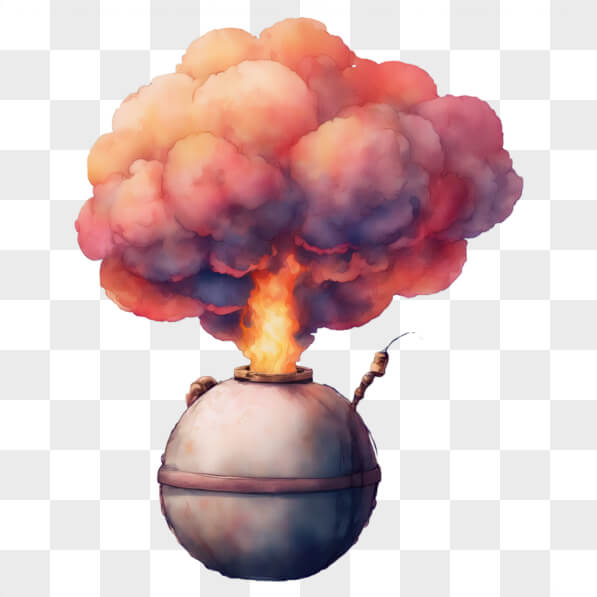 Download Cartoonish Bomb with Colorful Explosion Cartoons Online ...