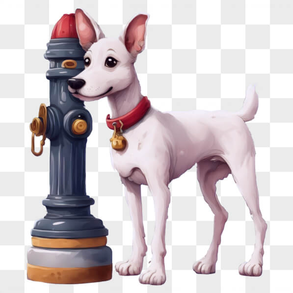 Download Playful Dog Next to Fire Hydrant Cartoons Online - Creative ...