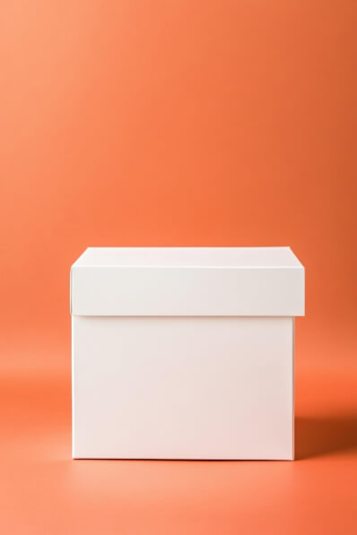 Download White Box on Orange Background Mockups Online - Creative Fabrica