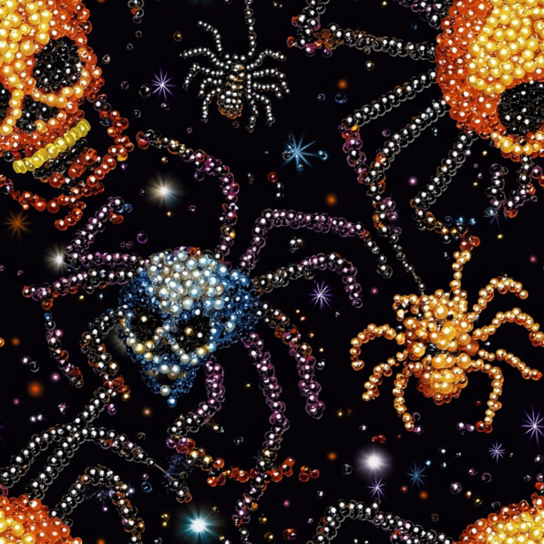 Download Colorful Artistic Representation of Skulls and Spiders ...