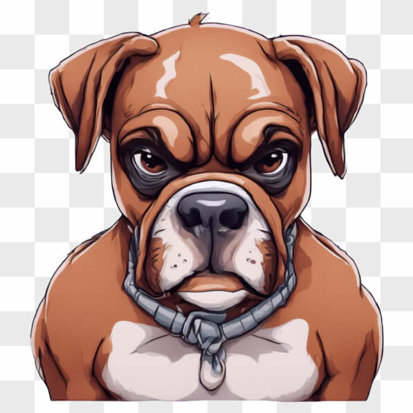Download Stylized Boxer Dog Illustration Cartoons Online - Creative Fabrica