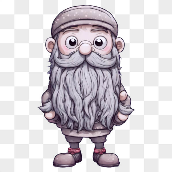 Download Whimsical Cartoon Character with Grey Beard Cartoons Online ...