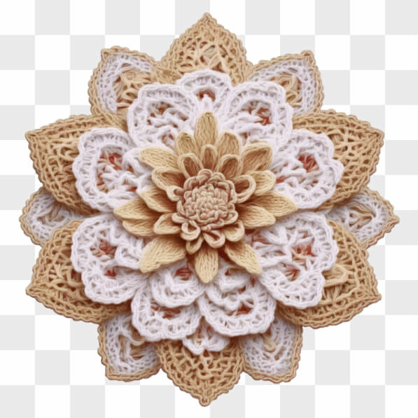 Download Intricate Crochet Flower Design Cartoons Online - Creative Fabrica