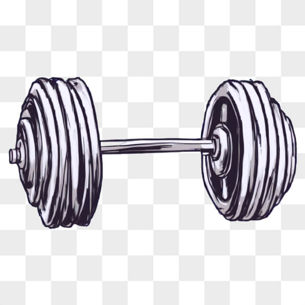 Download Illustration of a Barbell Cartoons Online - Creative Fabrica