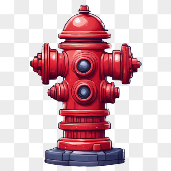 Download Cartoon-style Red Fire Hydrant Cartoons Online - Creative Fabrica