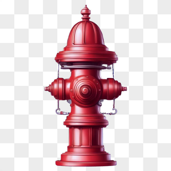 Download Bright Red Fire Hydrant Cartoons Online - Creative Fabrica