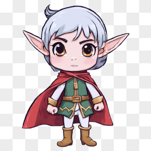 Download Chibi Fantasy Character with Cape Cartoons Online - Creative ...