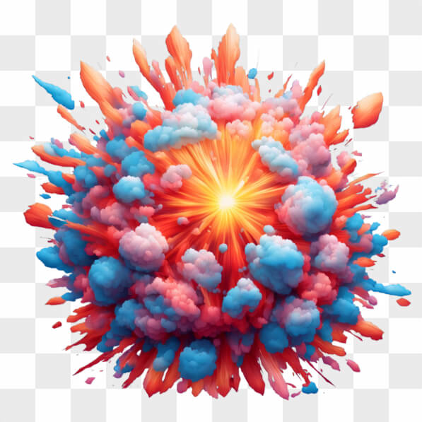 Download Colorful Explosion of Light and Clouds Cartoons Online ...