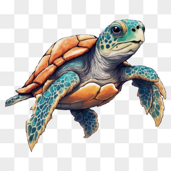 Download Illustration of a Colorful Turtle Cartoons Online - Creative ...