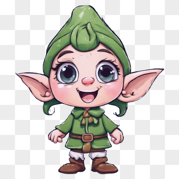 Download Cute Cartoon Elf Character Cartoons Online - Creative Fabrica