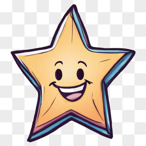 Download Happy Cartoon Star Character Cartoons Online - Creative Fabrica