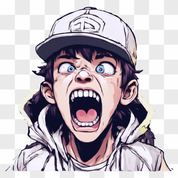 Download Animated expression of a shouting boy Cartoons Online ...
