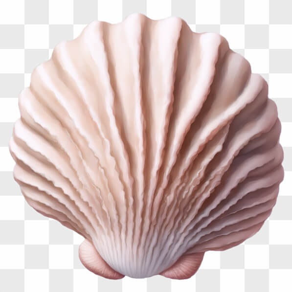 Download Scallop Shell with Detailed Texture Cartoons Online - Creative ...