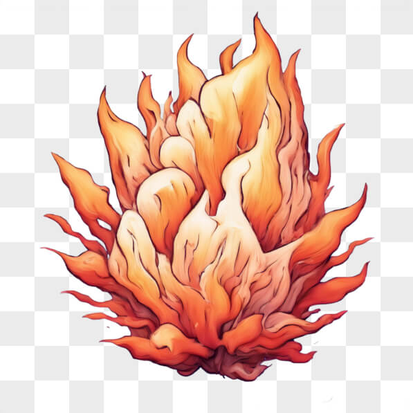 Download Stylized Flames in Abstract Art Cartoons Online - Creative Fabrica