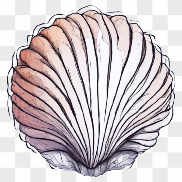 Descarga Ilustración de una concha de vieira Cartoons En Línea ...