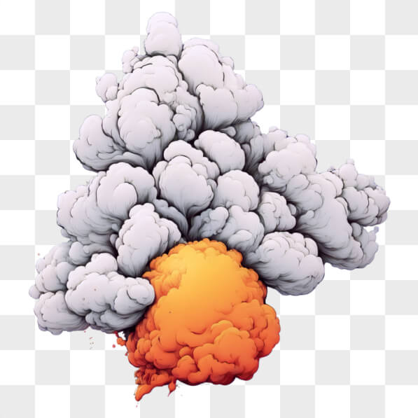 Download Artistic Explosion with Smoke and Fire Cartoons Online ...