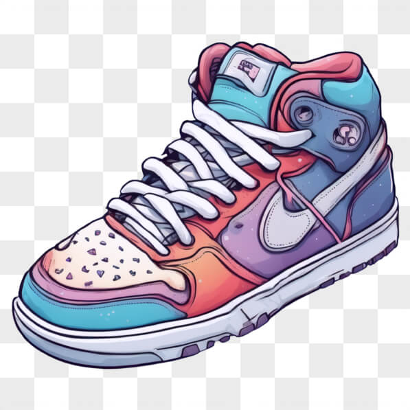 Download Colorful High-Top Sneaker Cartoons Online - Creative Fabrica