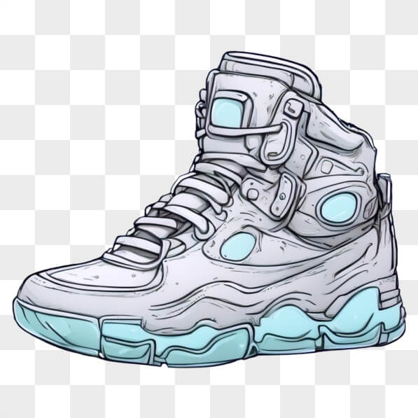 Download Stylized High-Top Sneaker Design Cartoons Online - Creative ...