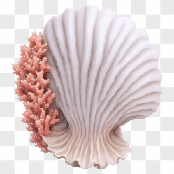 Download Coral and Shell Composition Cartoons Online - Creative Fabrica