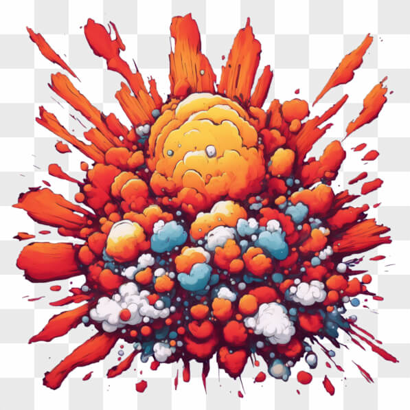 Download Vibrant Explosion Art Cartoons Online - Creative Fabrica