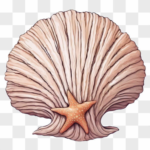 Descarga Concha con Estrella de Mar Cartoons En Línea - Creative Fabrica