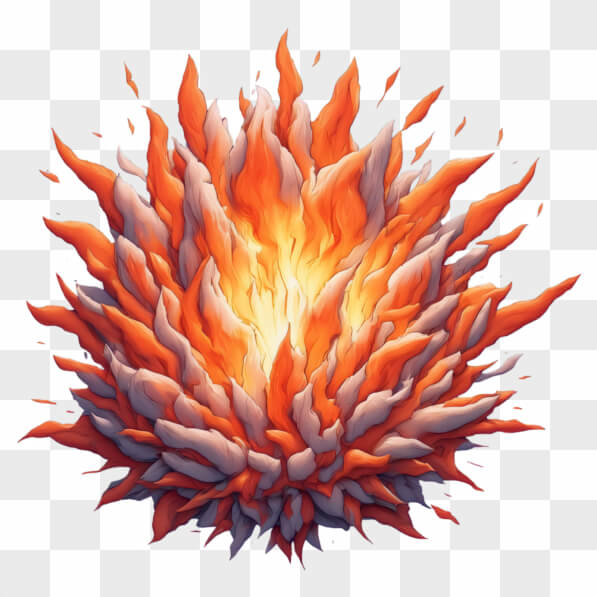 Download Stylized Flame Burst Cartoons Online - Creative Fabrica