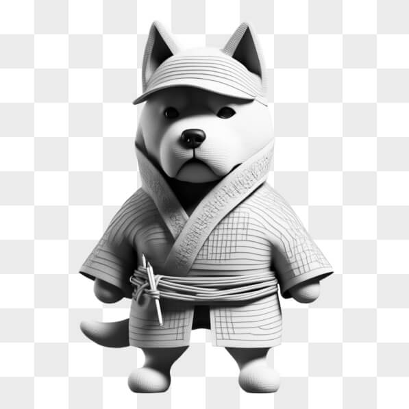 Download Samurai Dog Character in Traditional Attire Sketches Online ...