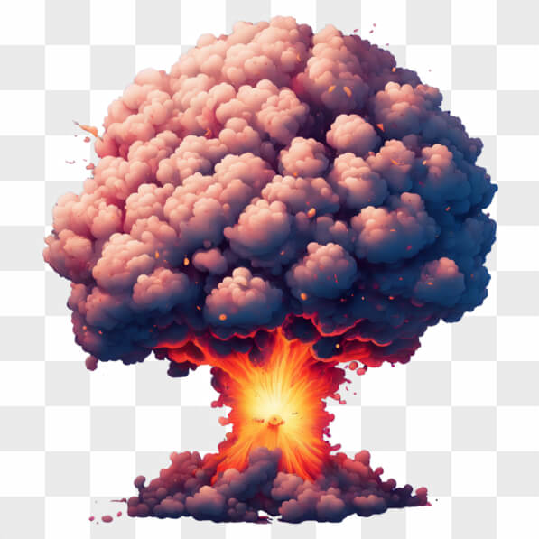 Download Colorful Mushroom Cloud Cartoons Online - Creative Fabrica