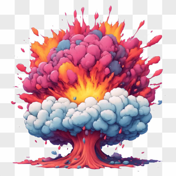 Baixe Ilustração de Explosão Colorida Cartoons - Creative Fabrica