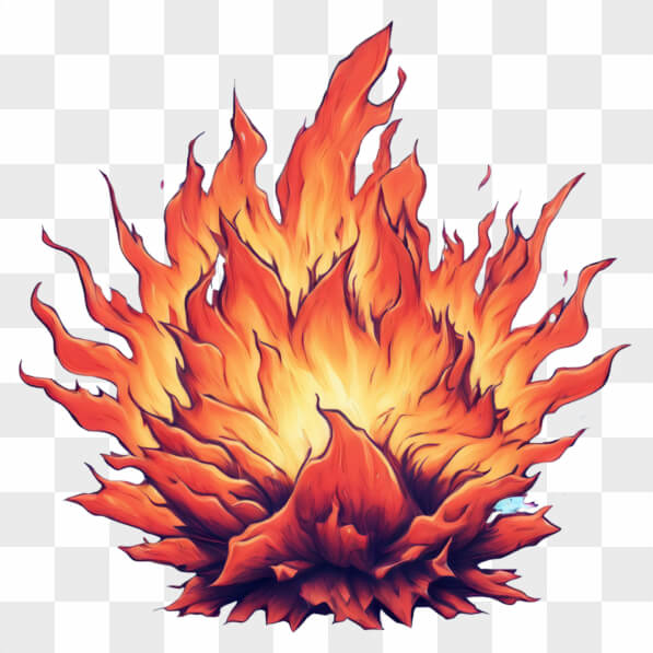 Scarica Illustrazione di fuoco stilizzato Cartoni animati Online ...