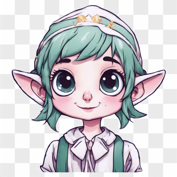 Descarga Personaje animado lindo con cabello verde y flores Cartoons En ...