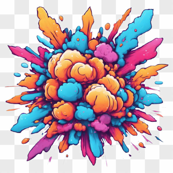 Download Colorful Abstract Explosion Cartoons Online - Creative Fabrica