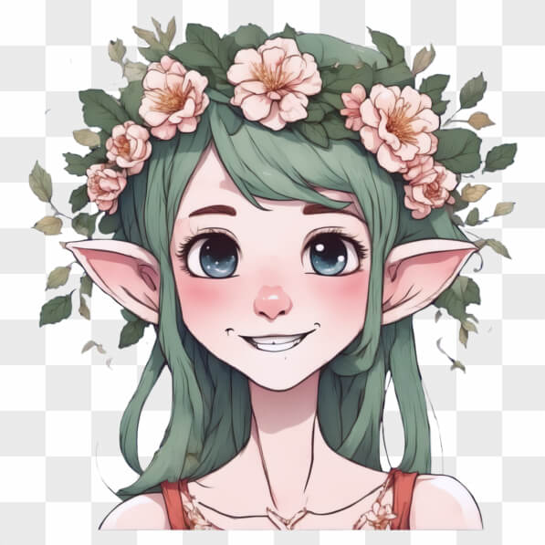 Baixe Personagem de Fada Fantasiosa com Coroa Floral Cartoons ...