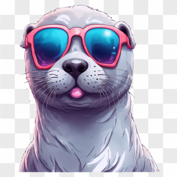 Descarga Foca Juguetona con Gafas de Sol Cartoons En Línea - Creative ...